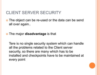 Www architecture,cgi, client server security, protection | PPT