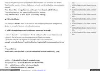 Www ccnav5 net_ccna_1_chapter_1_v5_0_exam_answers_2014 | PDF