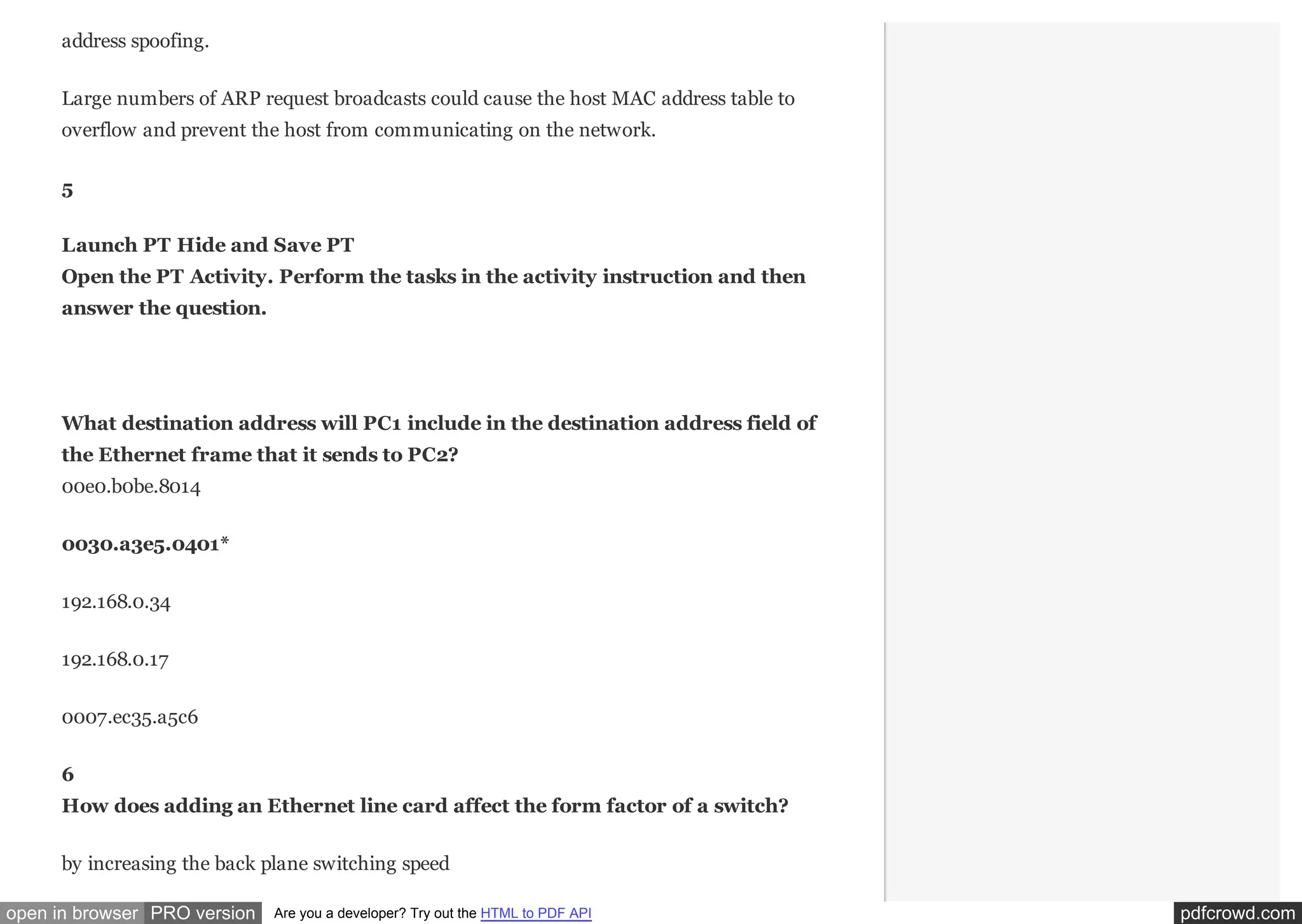 Www ccnav5 net_ccna_1_chapter_5_v5_0_exam_answers_2014 | PPT