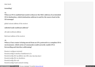 Www ccnav5 net_ccna_1_chapter_8_v5_0_exam_answers_2014 | PDF