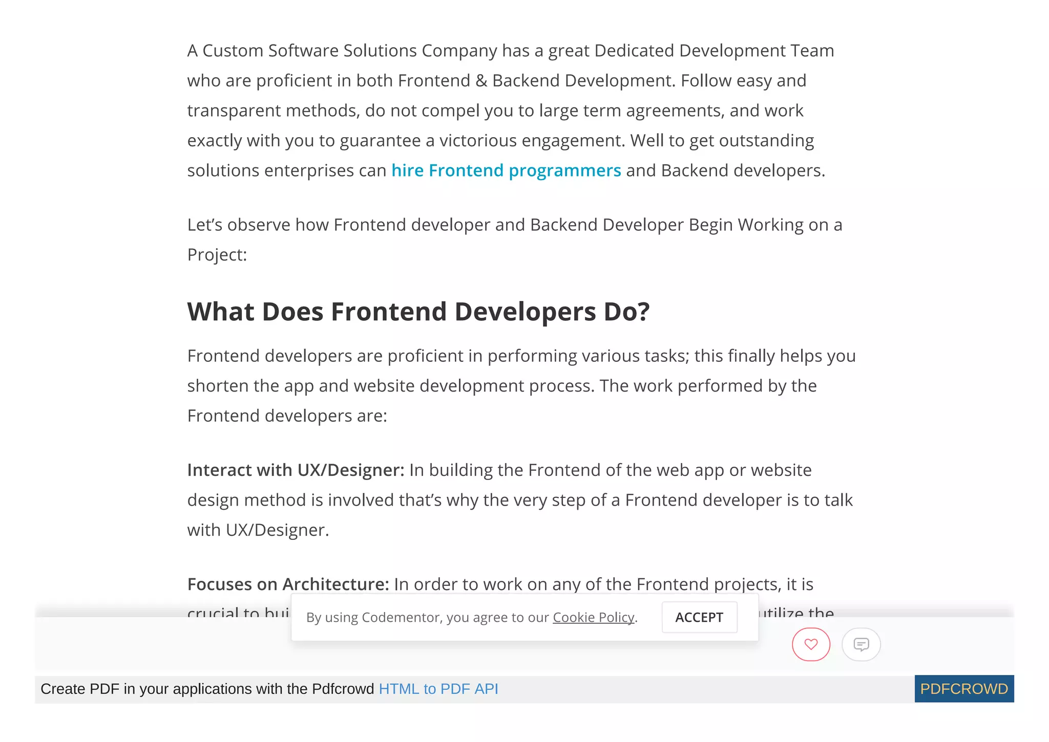 Frontend Development vs Backend Development | Detailed Comparison | PPT