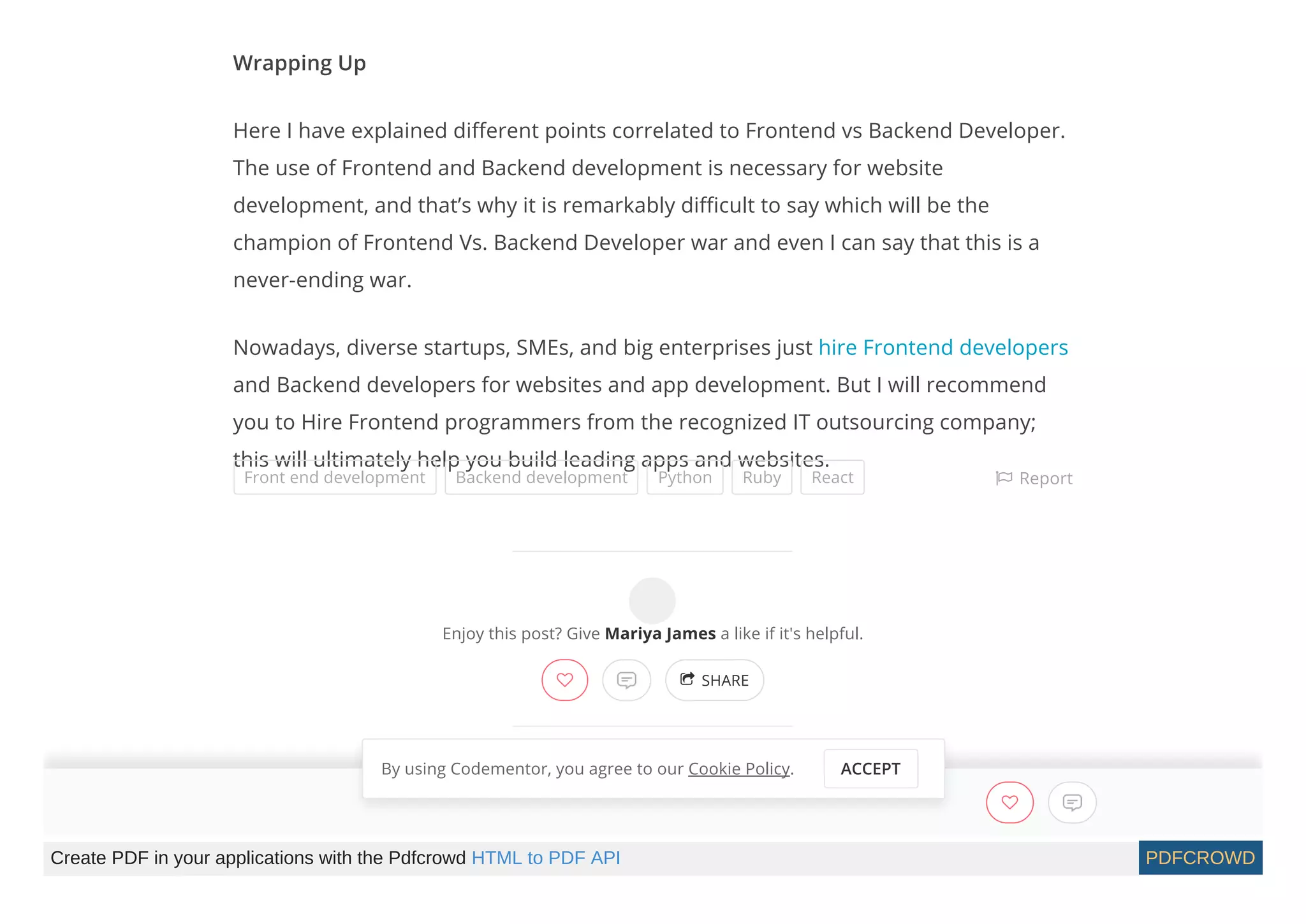 Frontend Development vs Backend Development | Detailed Comparison | PPT Frontend Development vs Backend Development | Detailed Comparison | PPT