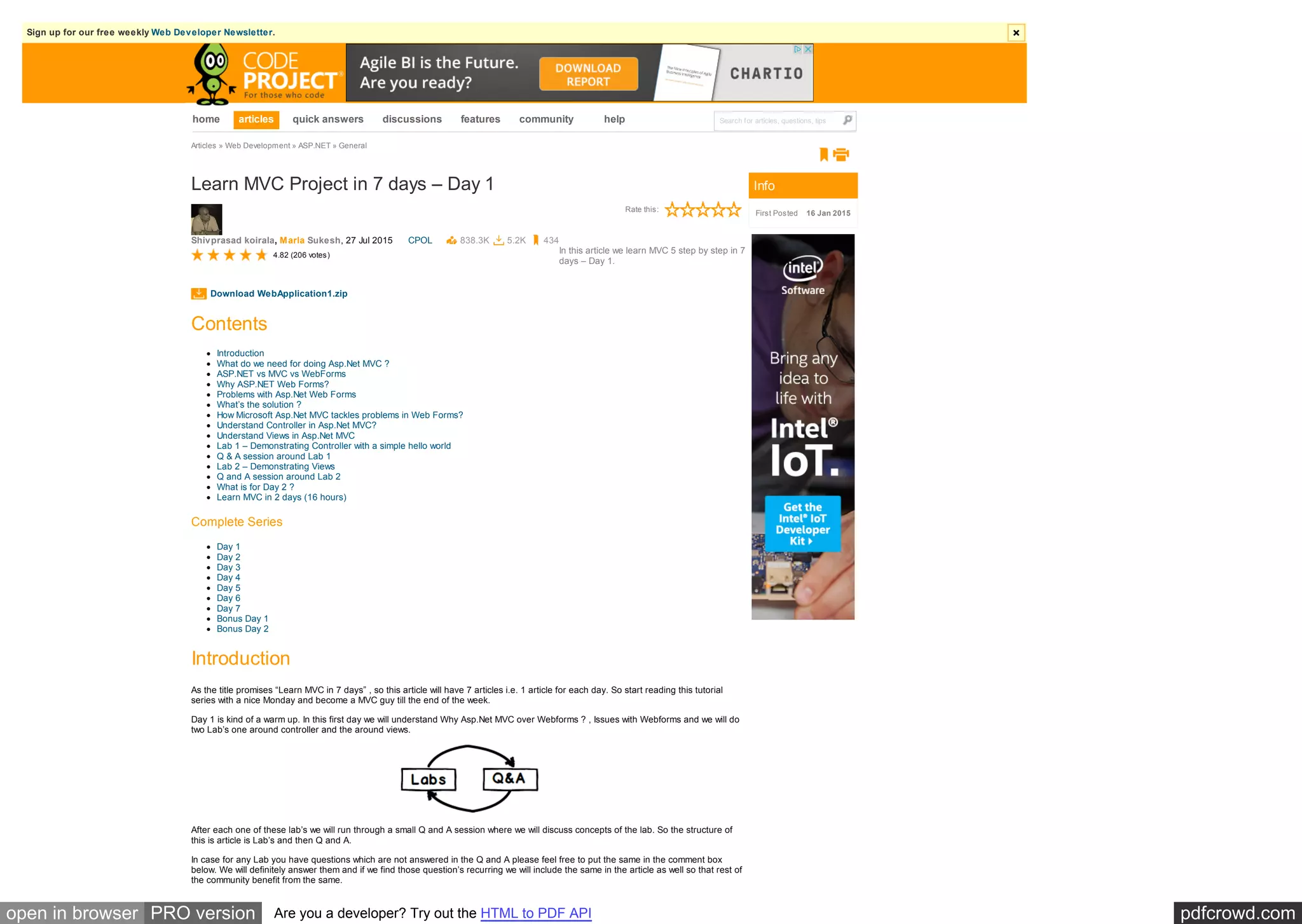 learn mvc project in 7 day | PPT