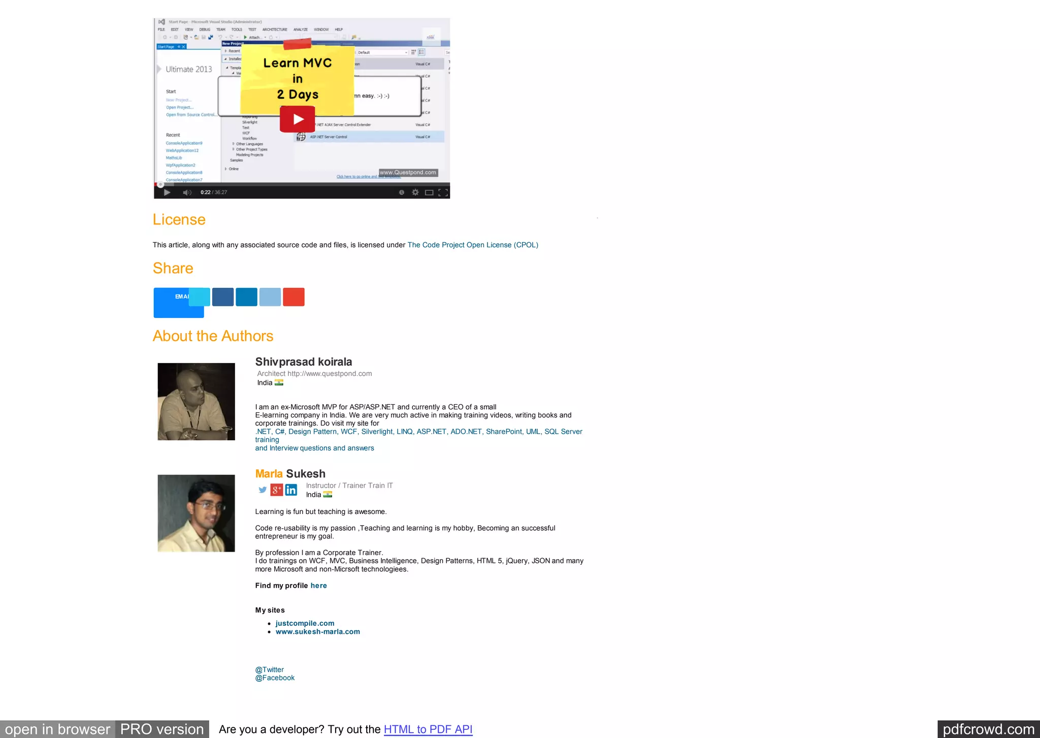 learn mvc project in 7 day | PPT
