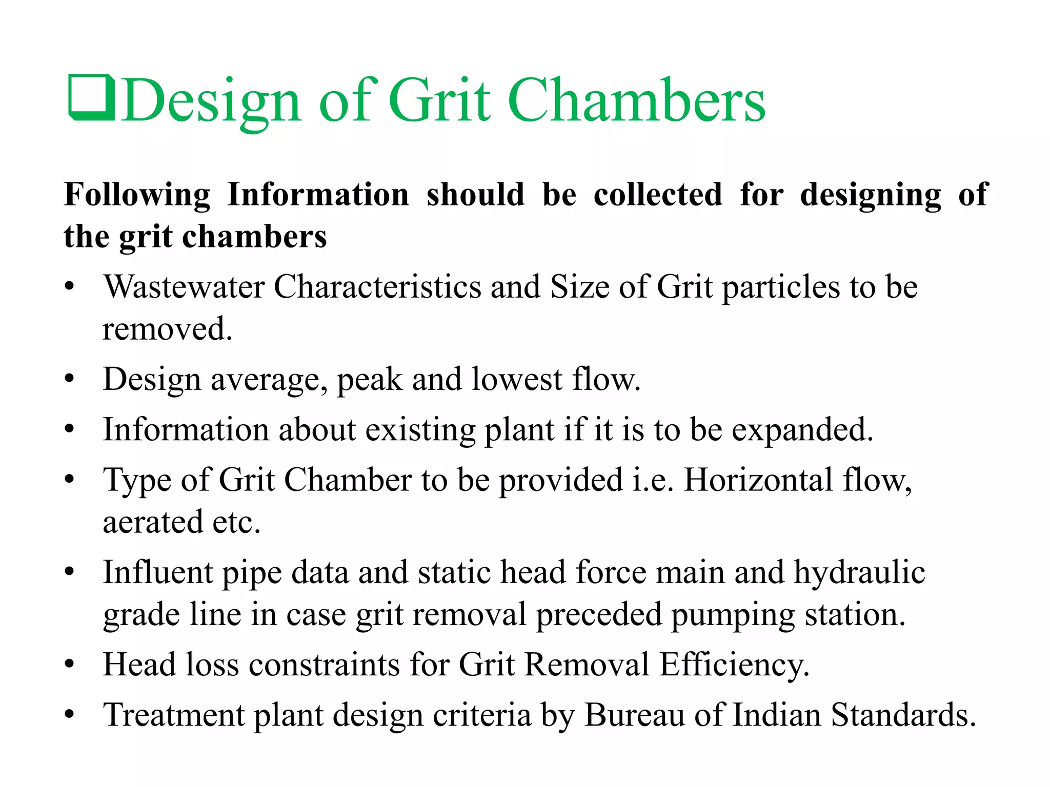 Physical Unit Operation- Screening, Grit Removal, Equalization | PPTX Physical Unit Operation- Screening, Grit Removal, Equalization | PPTX
