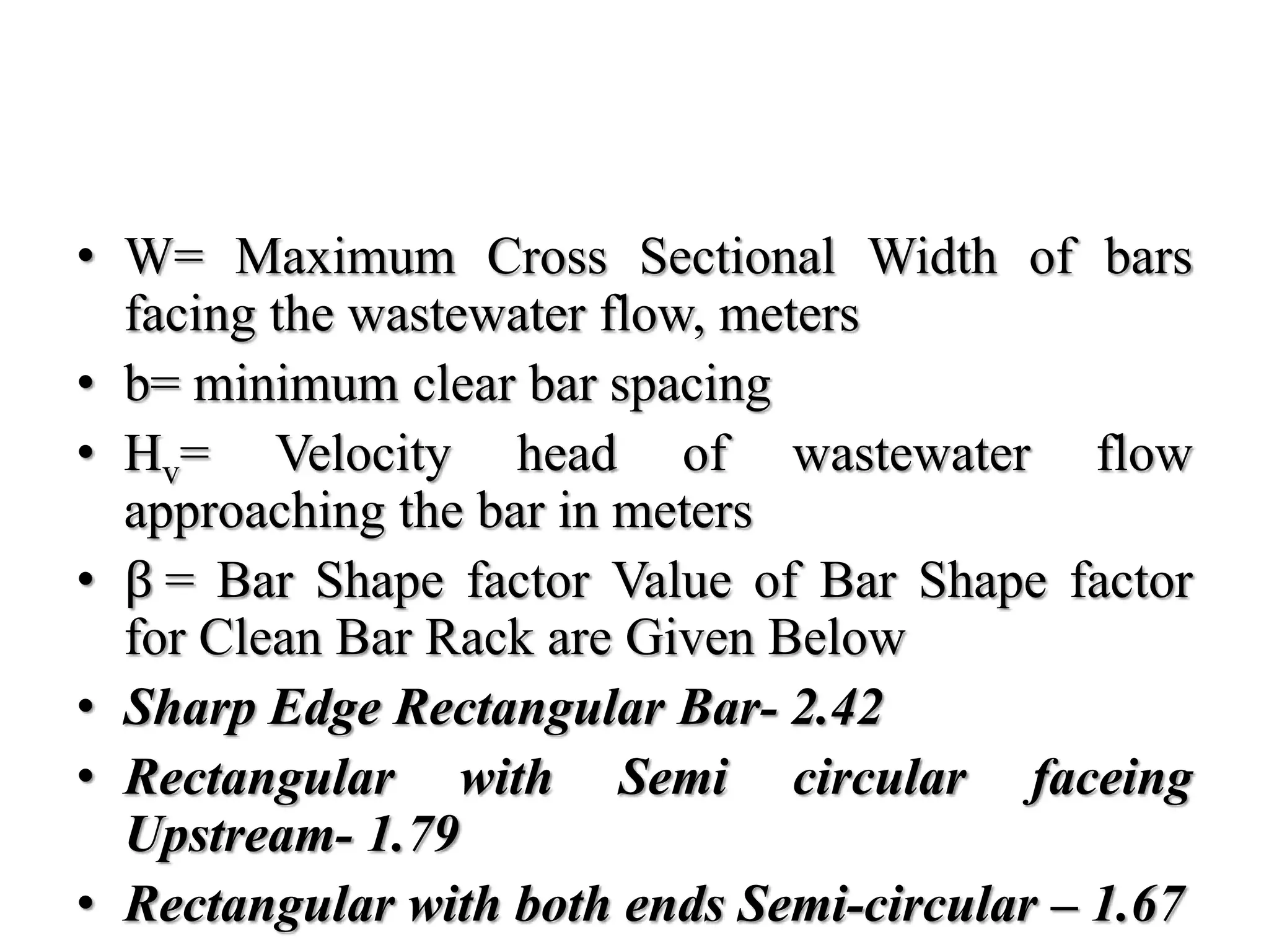 Physical Unit Operation- Screening, Grit Removal, Equalization | PPTX
