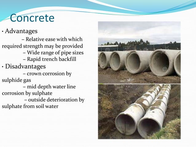 Materials of Sewer ppt by Mayank oza on WWWE | PPTX