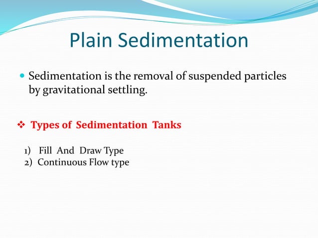WATER & WASTE WATER ENGINEERING - water treatment process & units | PPTX