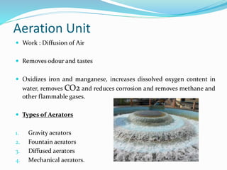 WATER & WASTE WATER ENGINEERING - water treatment process & units | PPTX