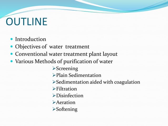 WATER & WASTE WATER ENGINEERING - water treatment process & units | PPTX