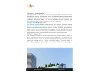 Elan Imperial Premium Retail & Food Court - Elan Sector 82 Gurgaon | PPT