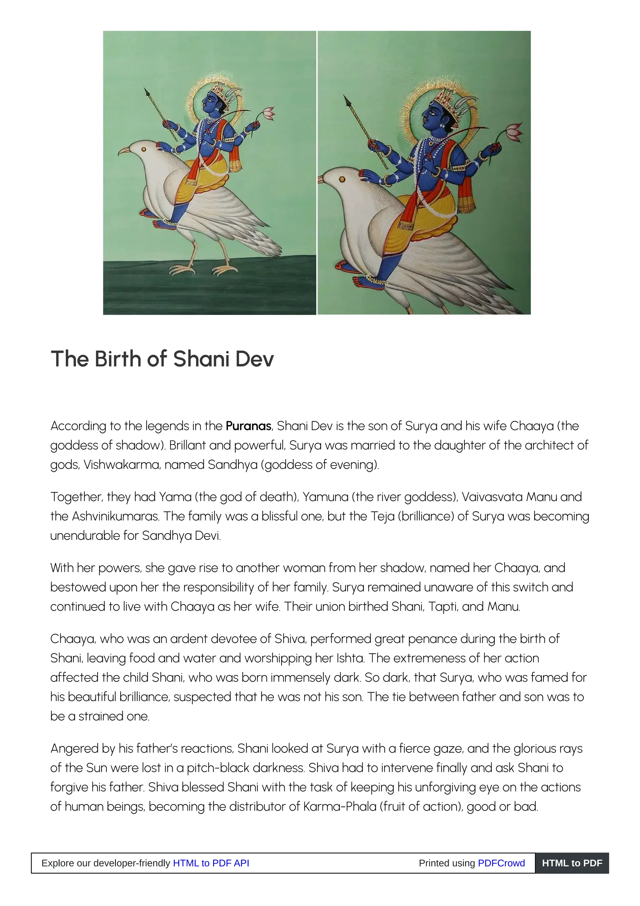 Shani Jayanti 2024: Everything You Need to Know About Shani Dev | PDF