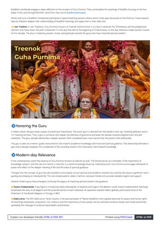 Honoring and Understanding the Significance of Guru Purnima | PDF