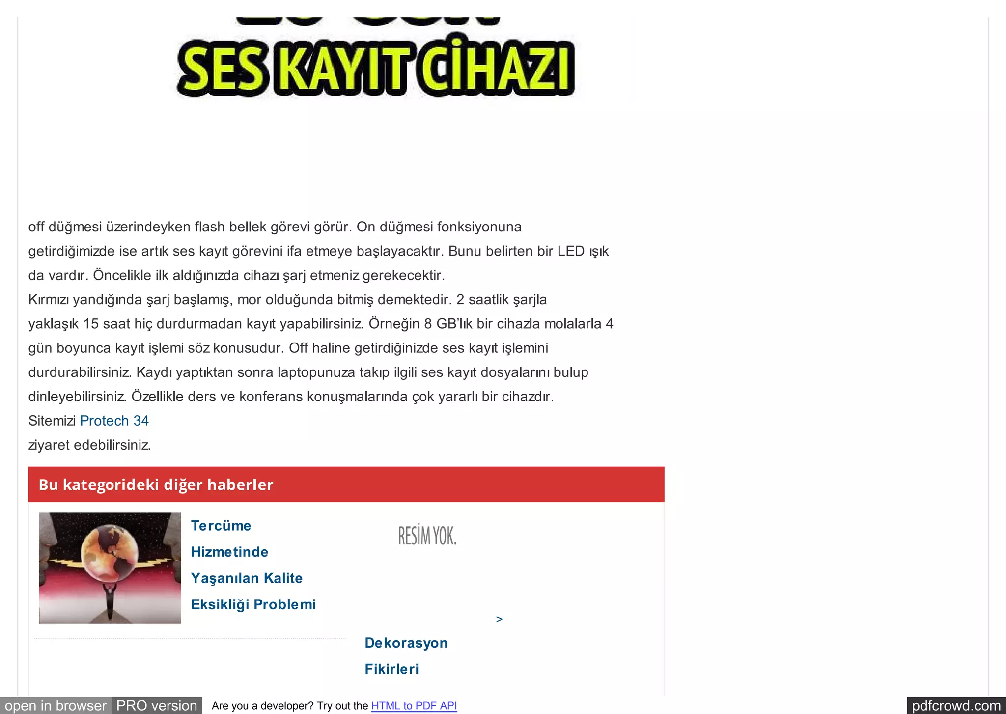 USB GİZLİ SES KAYIT CİHAZI | PPT