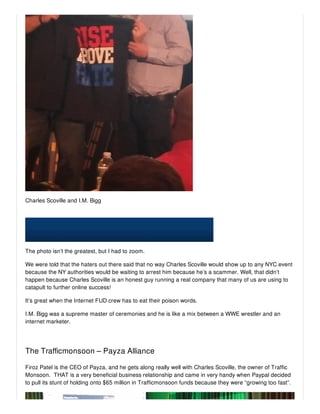 Trafficmonsoon and Charles Scoville New York City Meeting | PDF