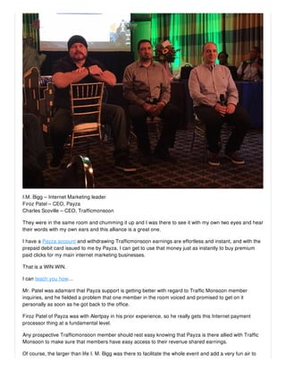 Trafficmonsoon and Charles Scoville New York City Meeting | PDF