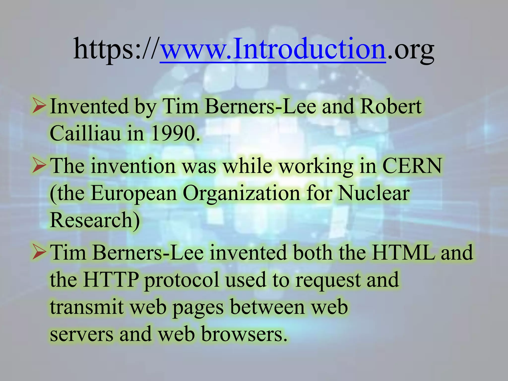 world wide web | PPTX