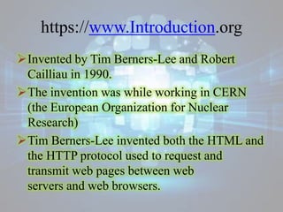 world wide web | PPTX