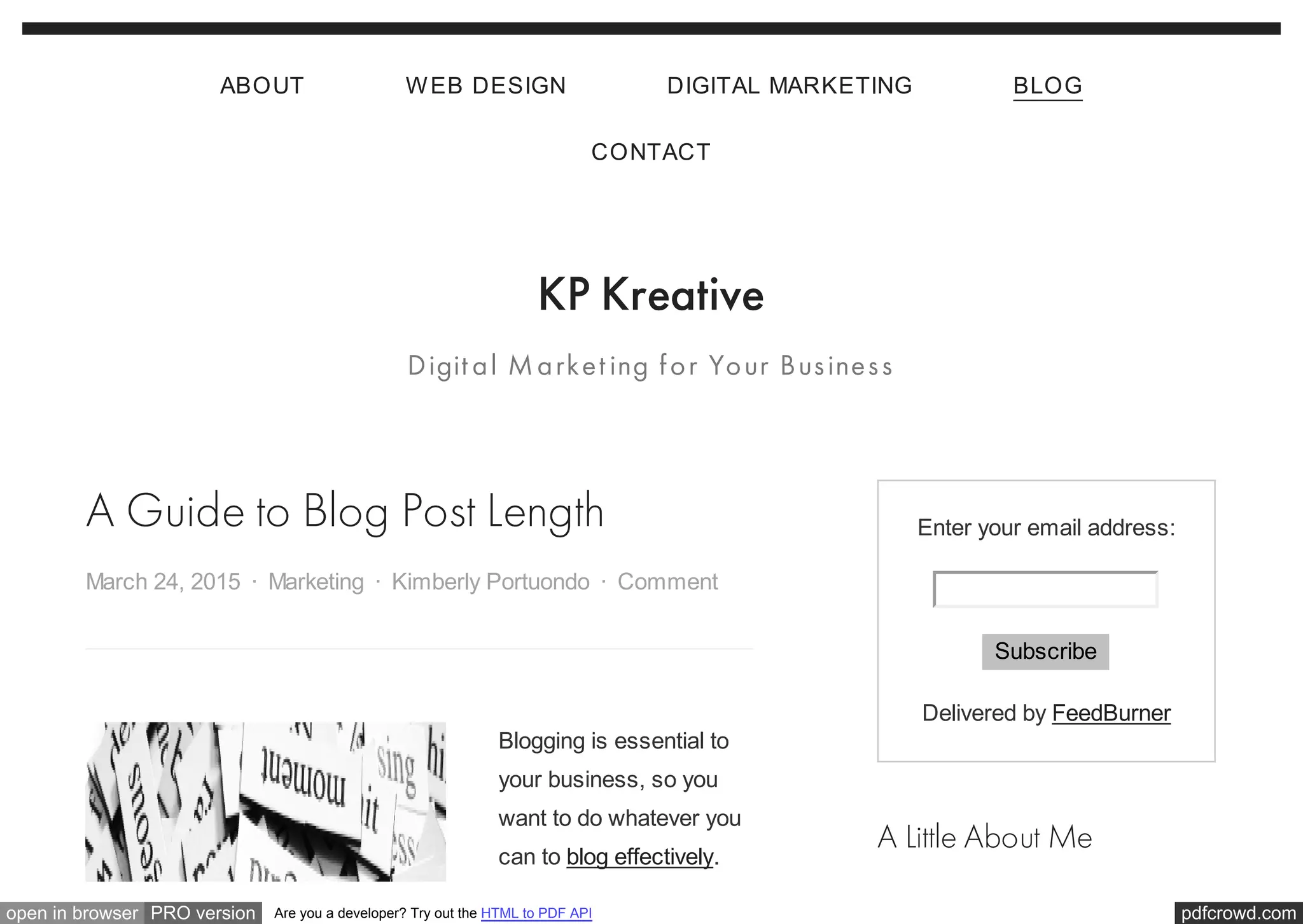 A Guide to Blog Post Length | PDF