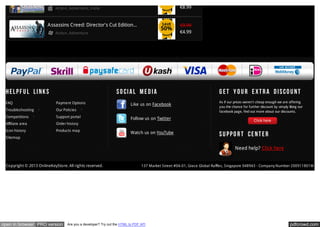 Assassin's Creed IV Black Flag CD KEY (UPLAY) | PDF