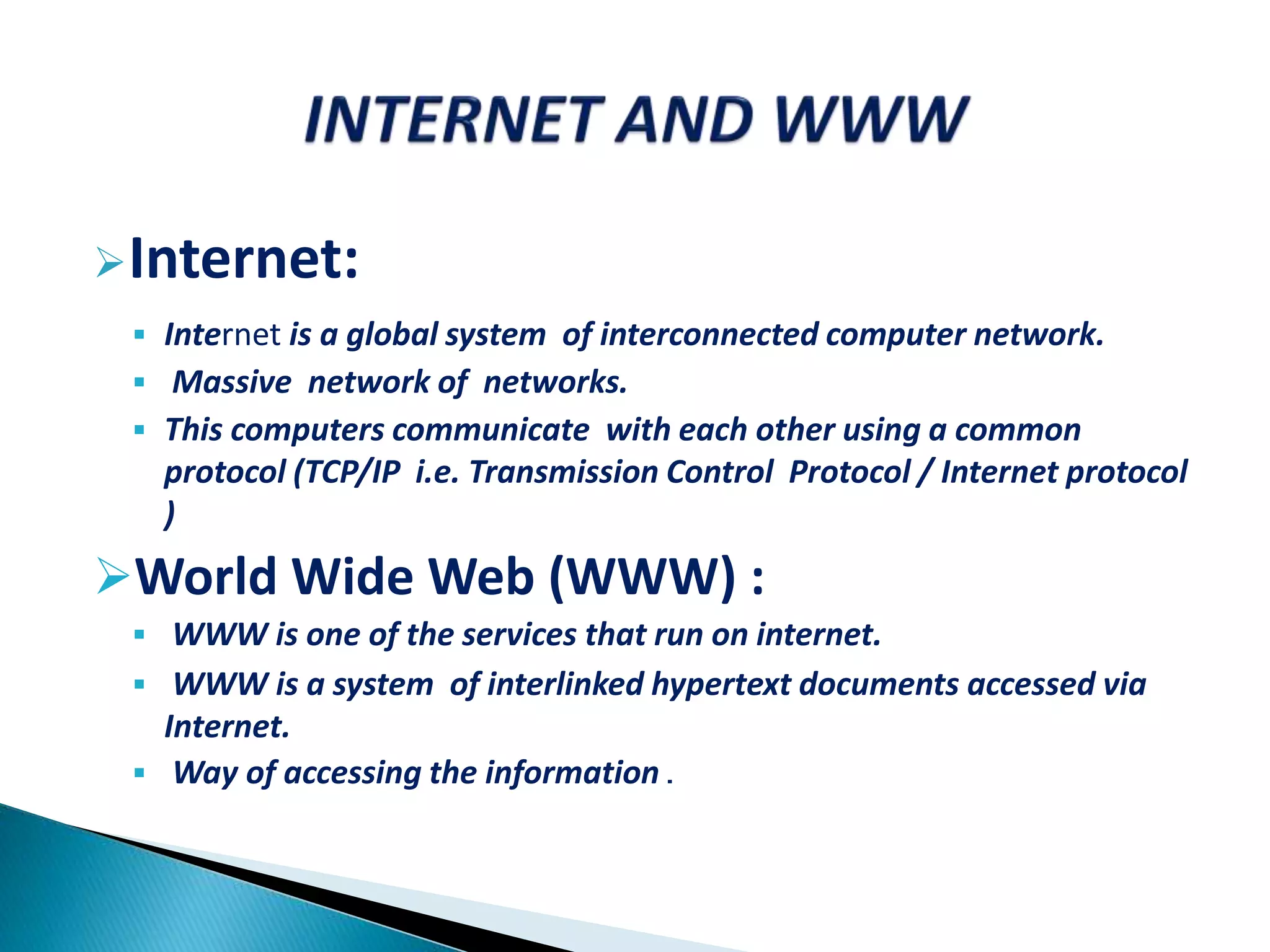 WWW or World Wide Web | PPTX