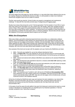 Why Use A Wiki: An Introduction to the Latest Online Publishing Format ...