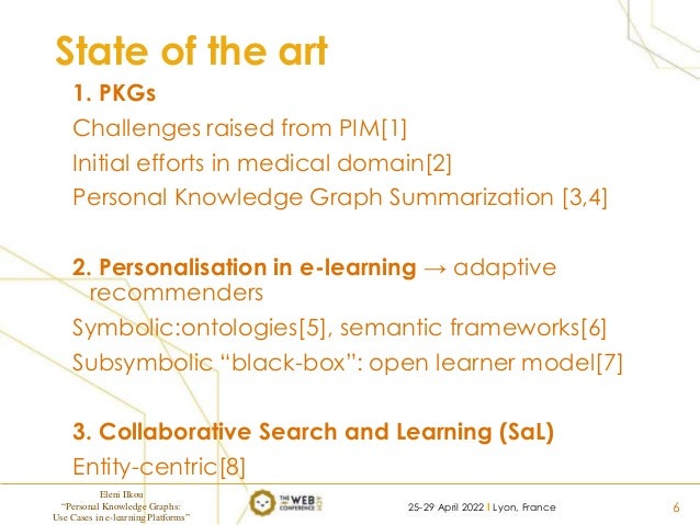 Personal Knowledge Graphs: Use Cases in e-learning Platforms | PPT