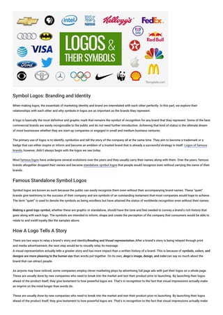 Guide to create a Company Logo | PDF