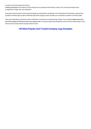 Guide to create a Company Logo | PDF