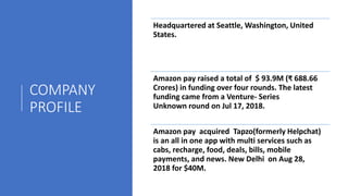 AMAZON PAY- The new E-wallet | PPTX