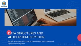 data structures in python course in noida | PPT | Free Download