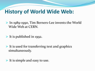 WWW (World Wide Web) | PPTX