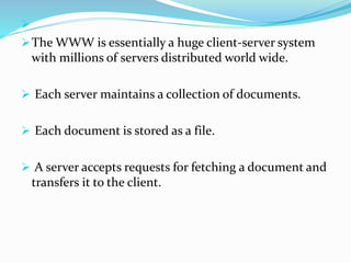 WWW (World Wide Web) | PPTX