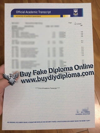 How long to get a fake University of Southern Queensland transcript? | PDF