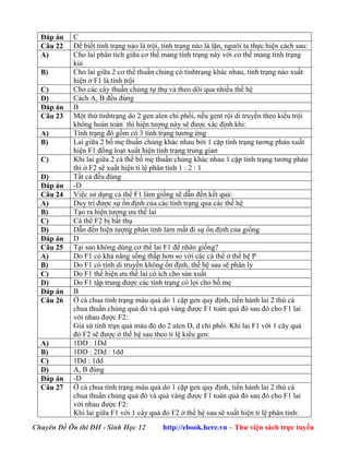 Lai một cặp tính trạng | PDF