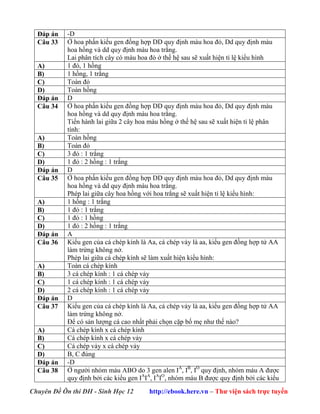 Lai một cặp tính trạng | PDF