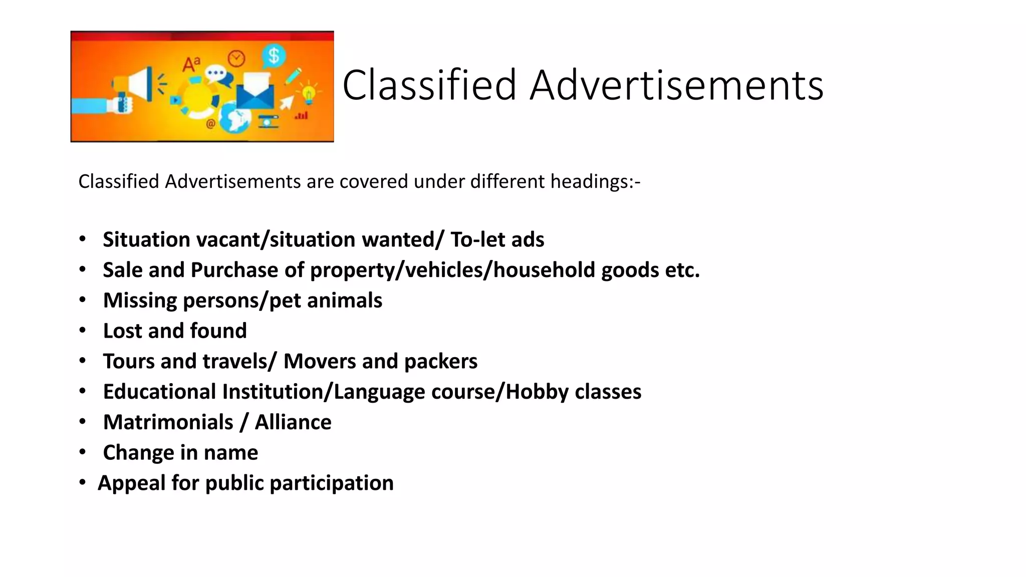 Advertisements | PPTX