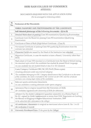 SRCC Economics - 1st Cut off list | PDF