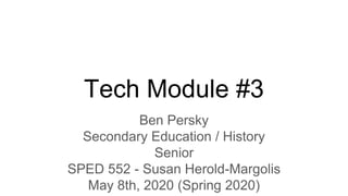 Tech Module 3 | PPT