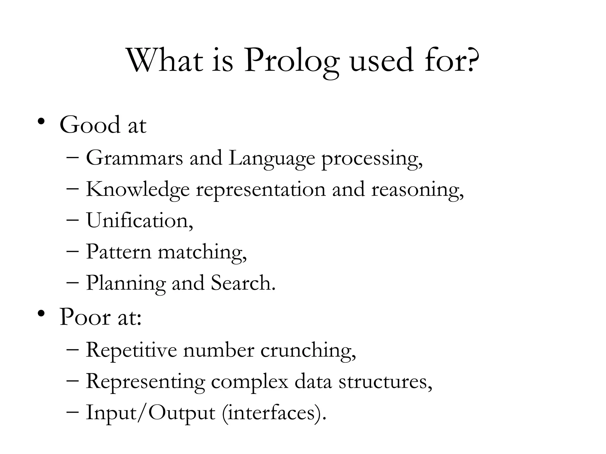 Introduction to prolog | PPT