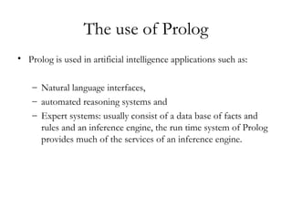 Introduction to prolog | PPT