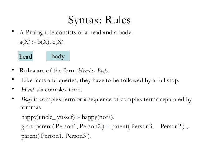 Introduction To Prolog
