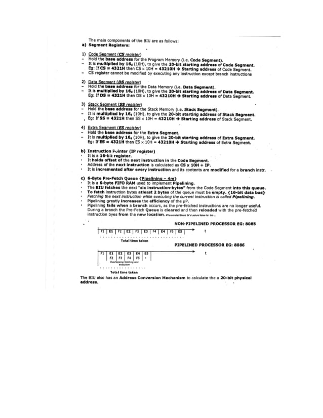 Microprocessor 8086 notes | PDF