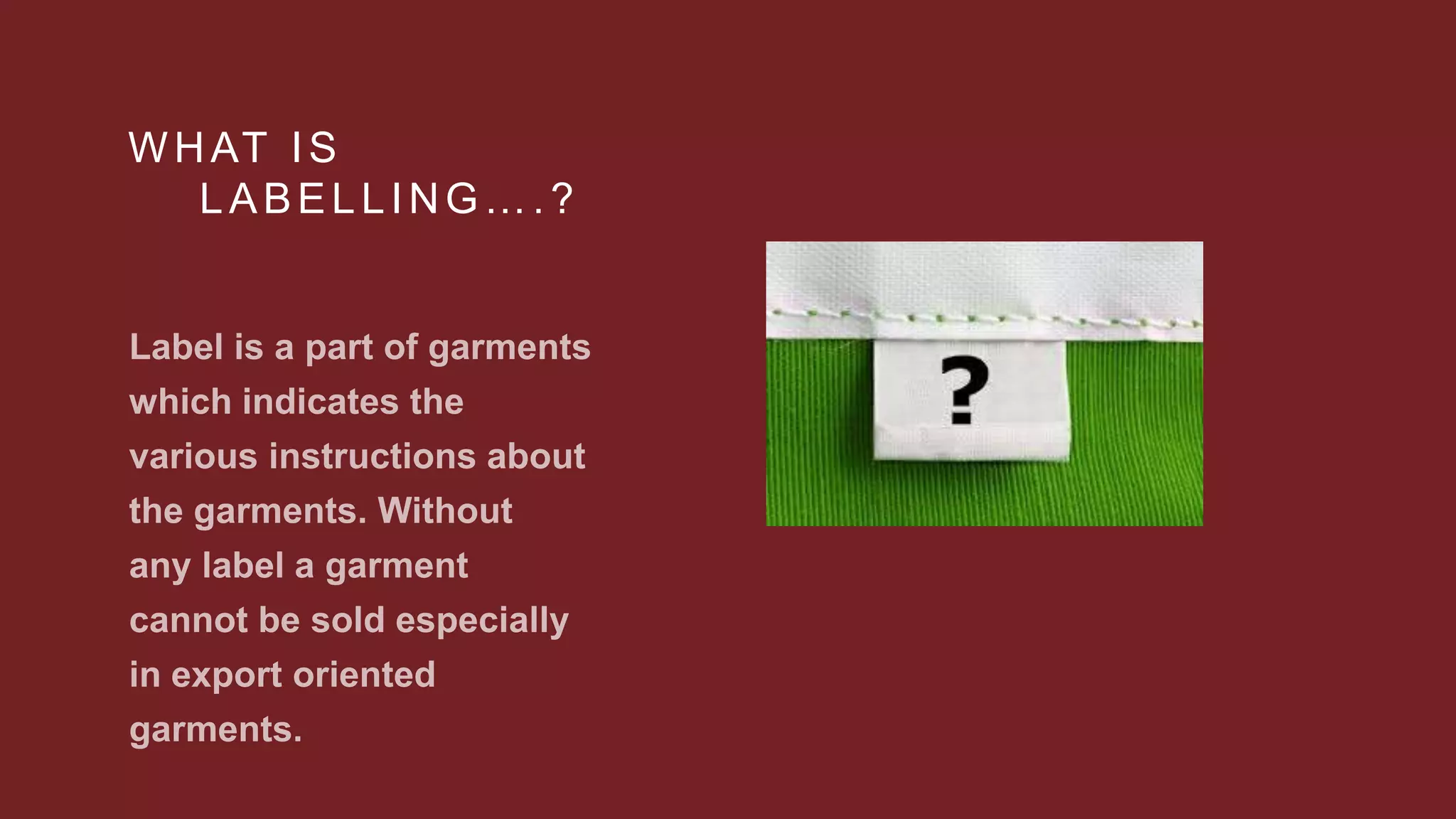 IMPORTANCE OF LABELLING | PPTX