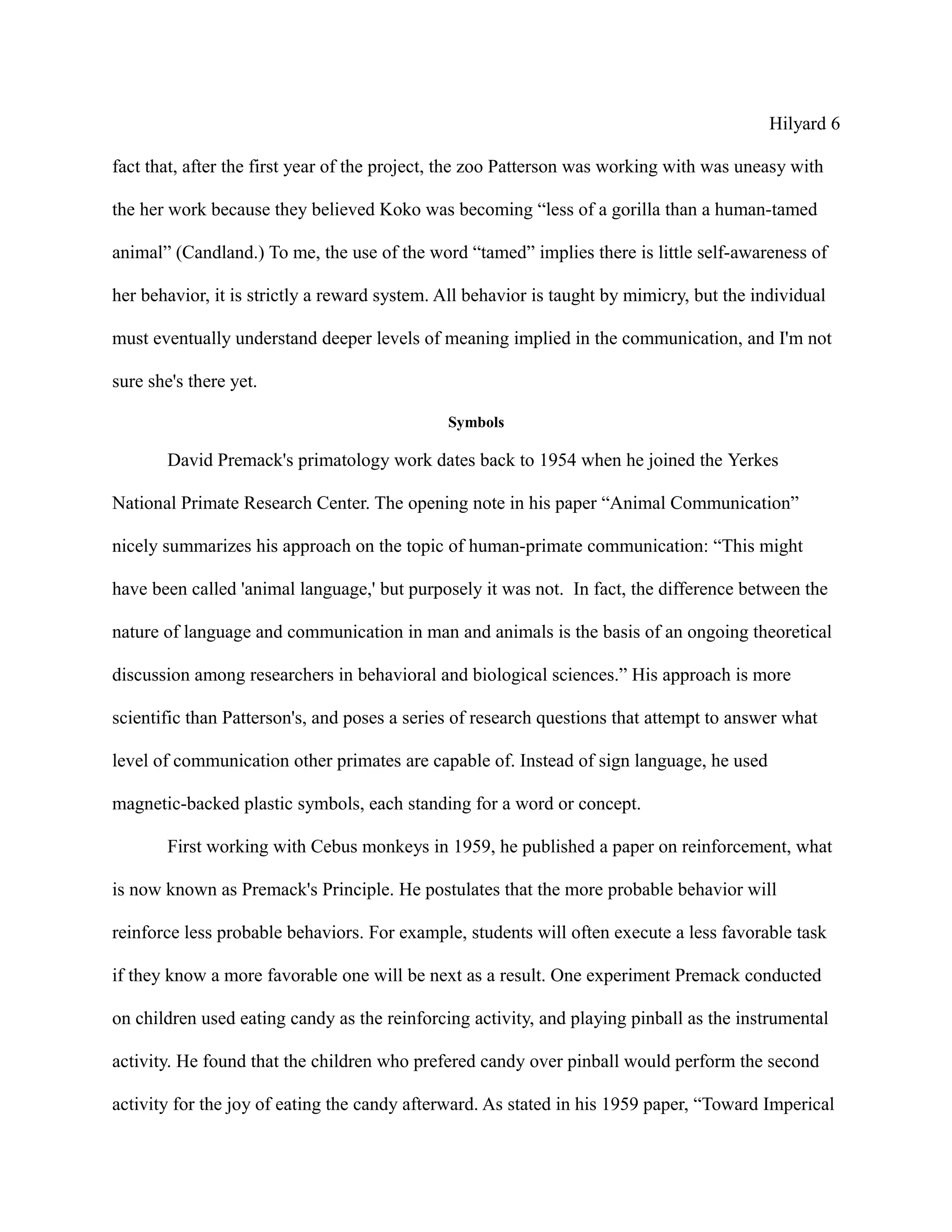 Wyatt hilyard position paper | PDF