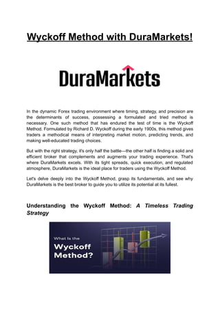 Topic: Wyckoff Method with DuraMarkets!! | PDF