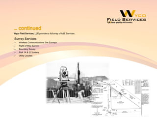 Wyco field services overview | PDF