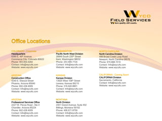 Wyco field services overview | PDF