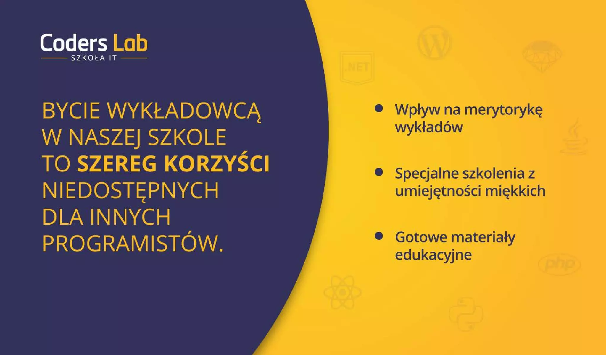 Zostań wykładowcą Coders Lab! | PPT