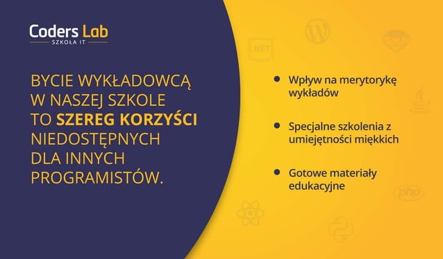 Zostań wykładowcą Coders Lab! | PDF